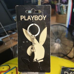PLAYBOY | Accessories | 205 Playboy Black Logo Keychain Nwt Rare | Poshmark